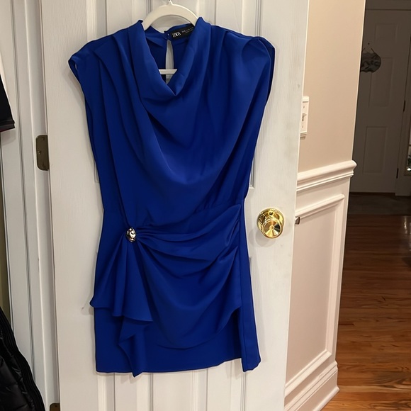 Zara | Dresses | Zara Royal Blue Dress | Poshmark